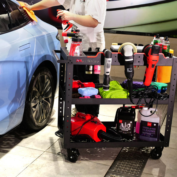 Maxshine NEW Premium Steel Detailing Rolling Trolley Cart II ...