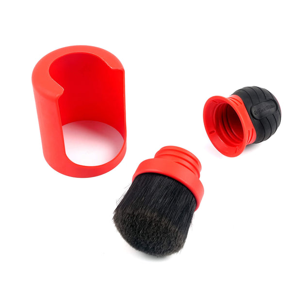 MaxShine Curved Grip XL Detailing Brush – Mixed Bristle Red - Detailing ...
